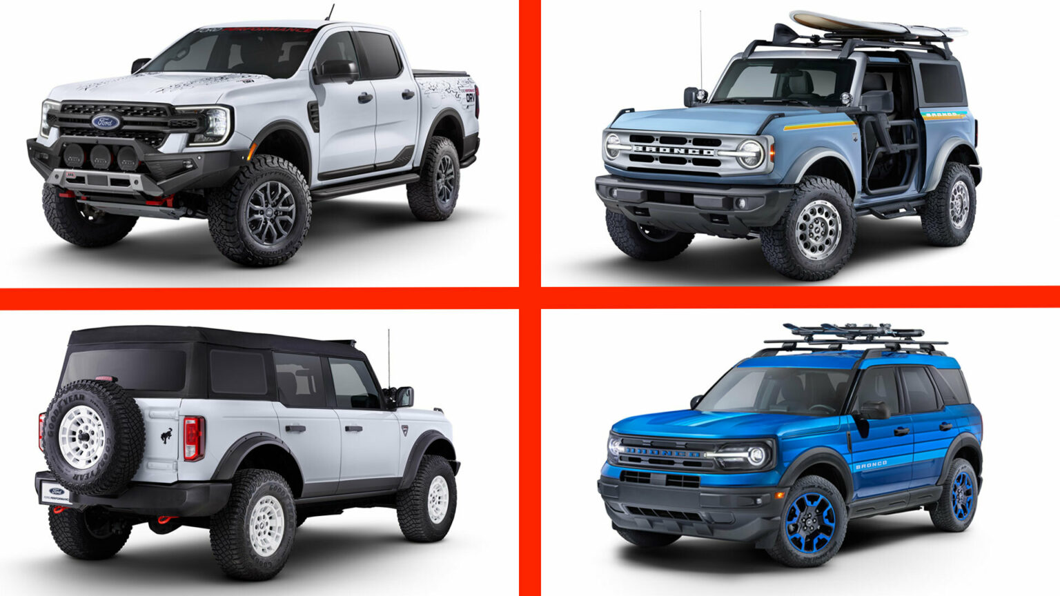 Ford Shows Rugged Ranger And Broncos At SEMA | Carscoops