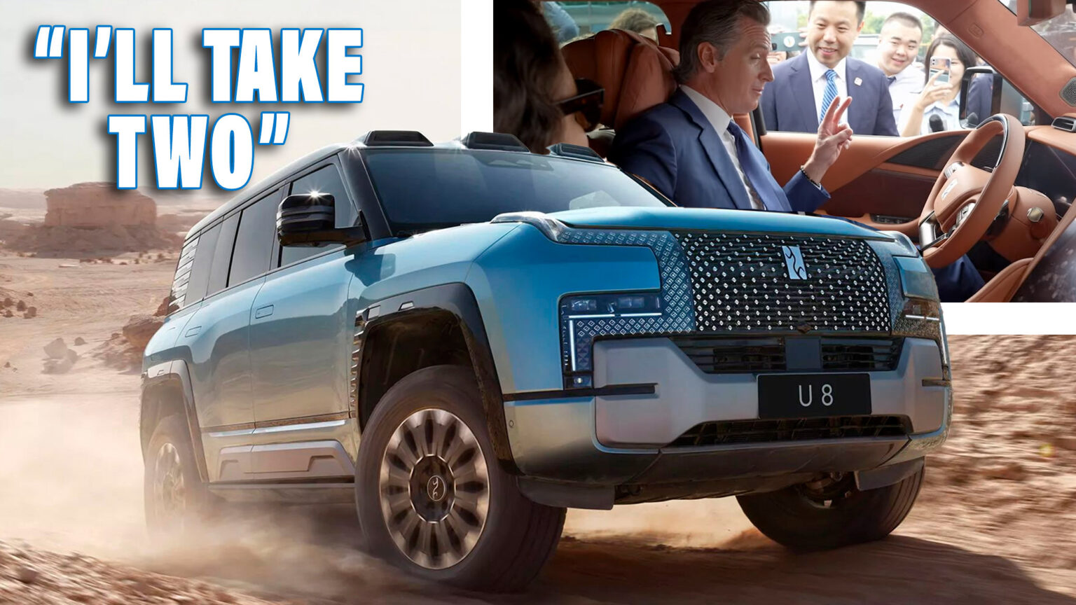 California Gov. Gavin Newsom Finds BYD’s 1,197HP YangWang U8 ...
