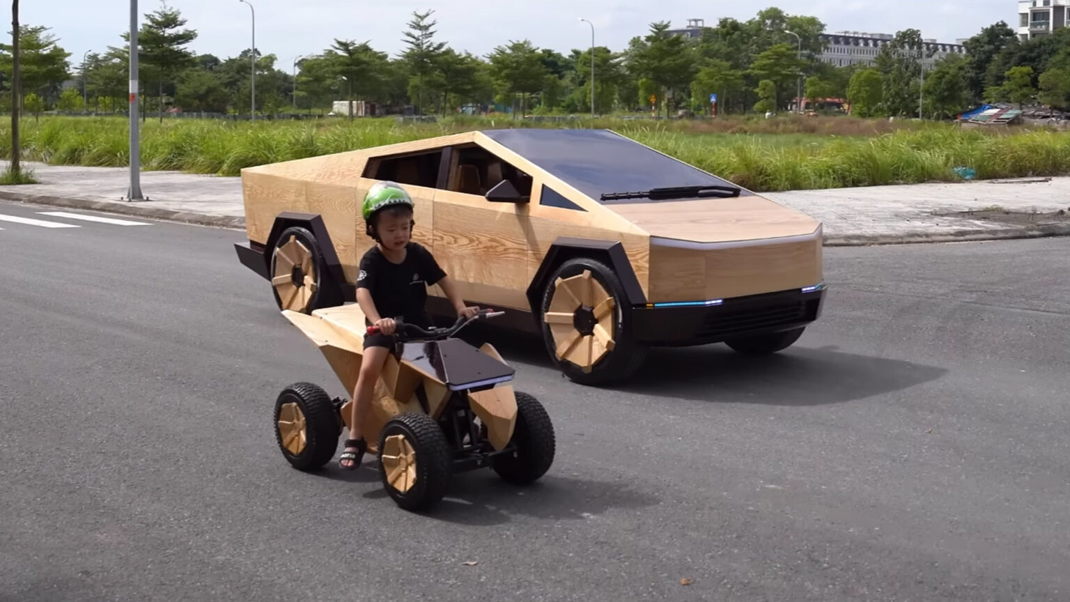 Wooden Tesla Cybertruck Beats Actual Electric Counterpart To The Punch ...