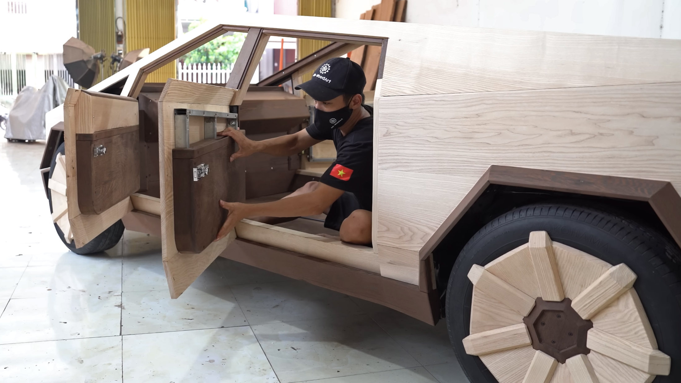 Wooden Tesla Cybertruck Beats Actual Electric Counterpart To The Punch ...