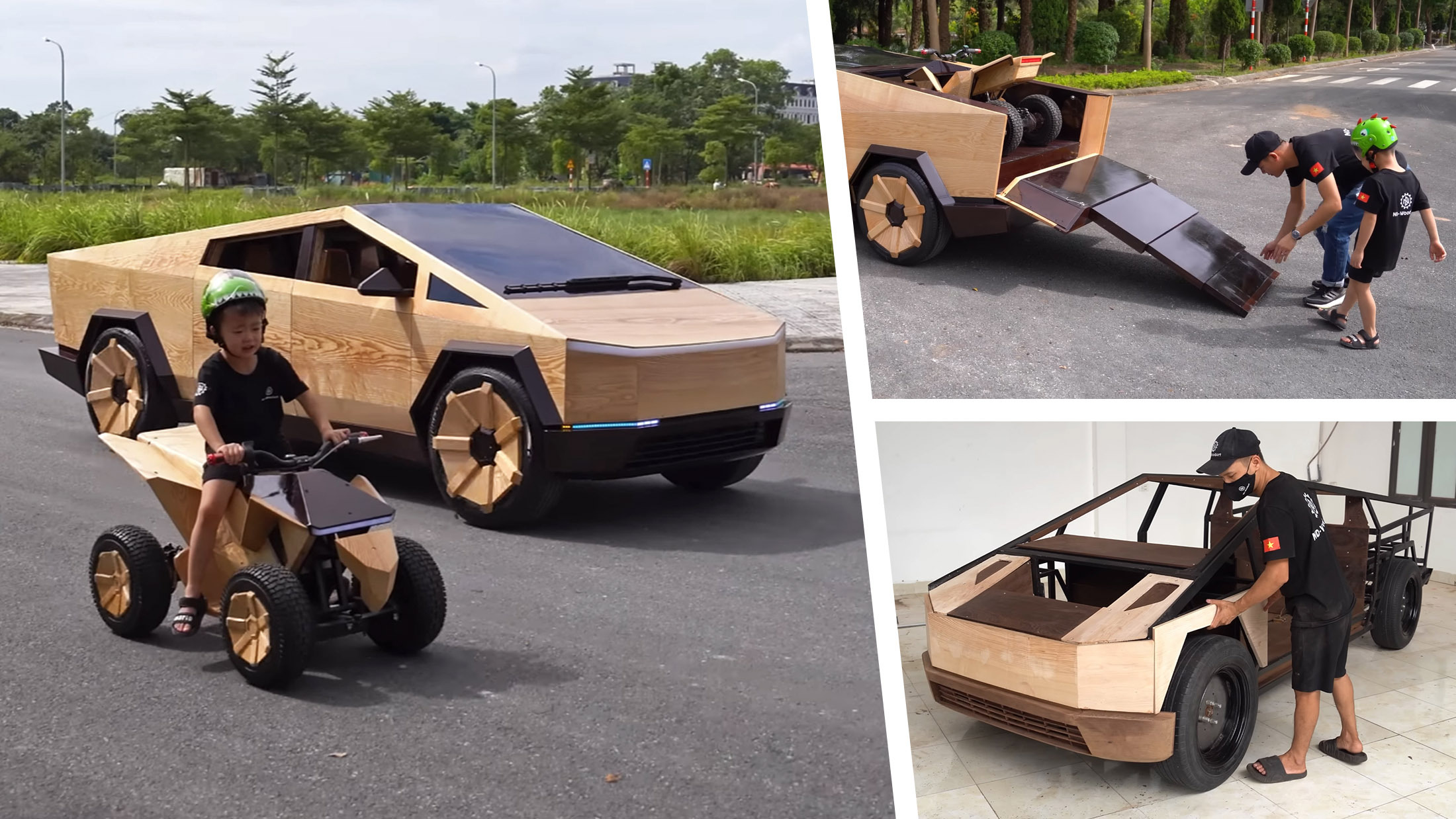 Wooden Tesla Cybertruck Beats Actual Electric Counterpart To The Punch ...