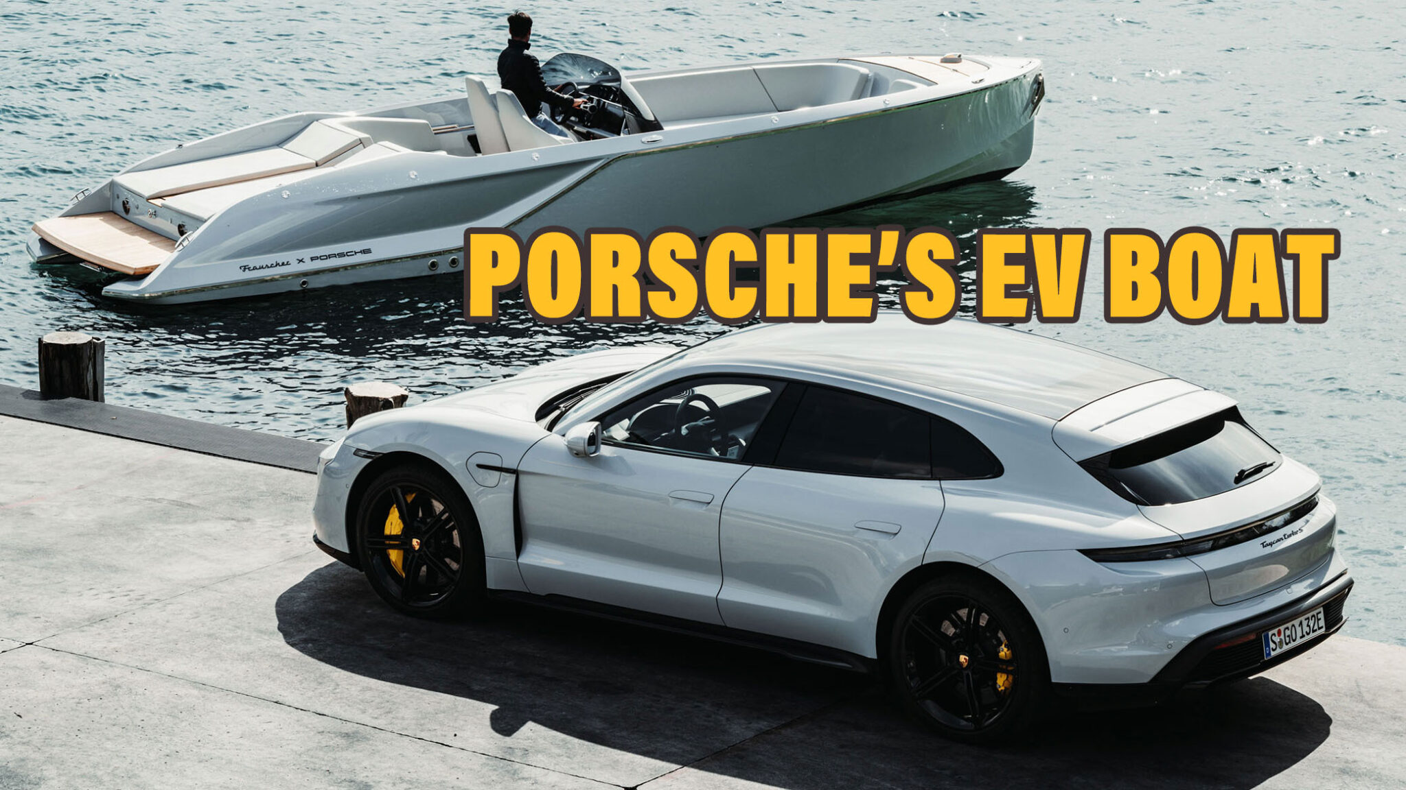 $593k Macan EV-Powered Porsche Boat Hits The Water | Carscoops