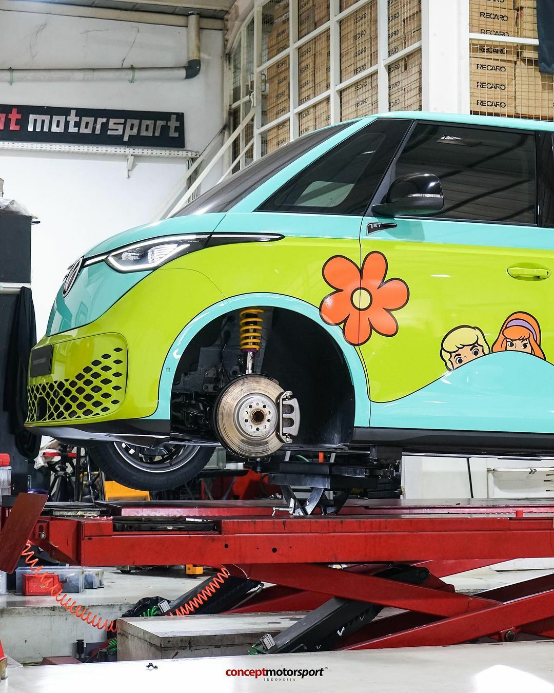 Scooby Doo-Themed VW ID.Buzz Rocks Coilovers In Indonesia | Carscoops