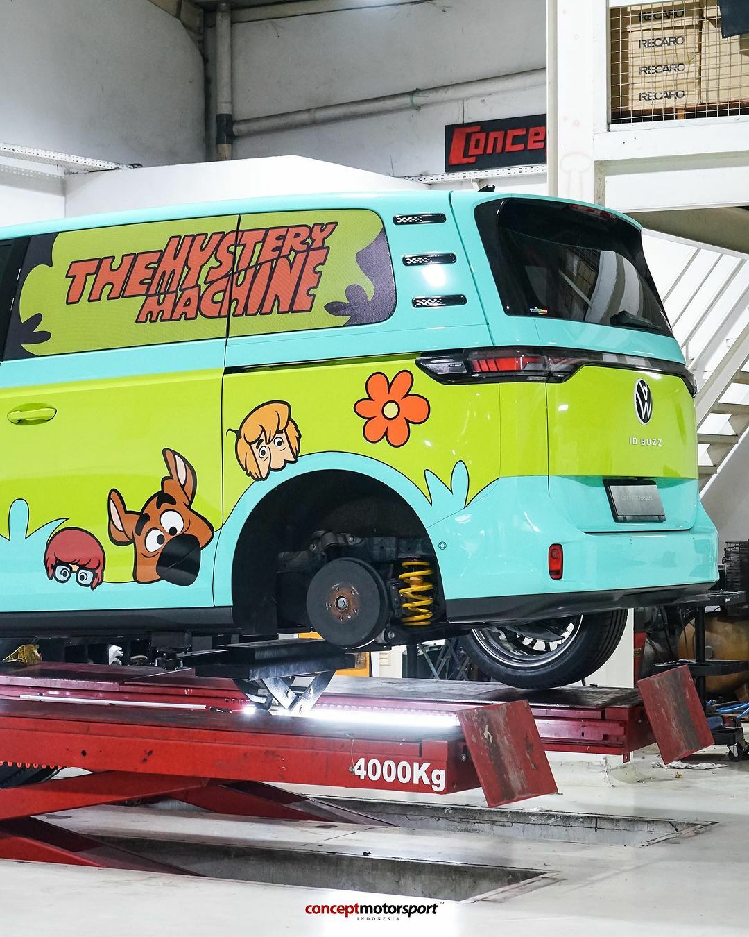 Scooby Doo-Themed VW ID.Buzz Rocks Coilovers In Indonesia | Carscoops