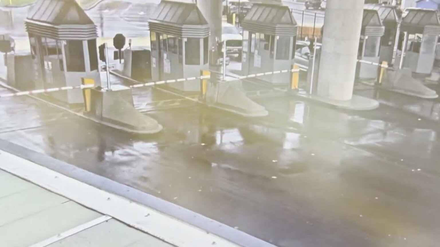 Car Explodes At U.S.-Canada Border Crossing After Dramatic Airborne ...