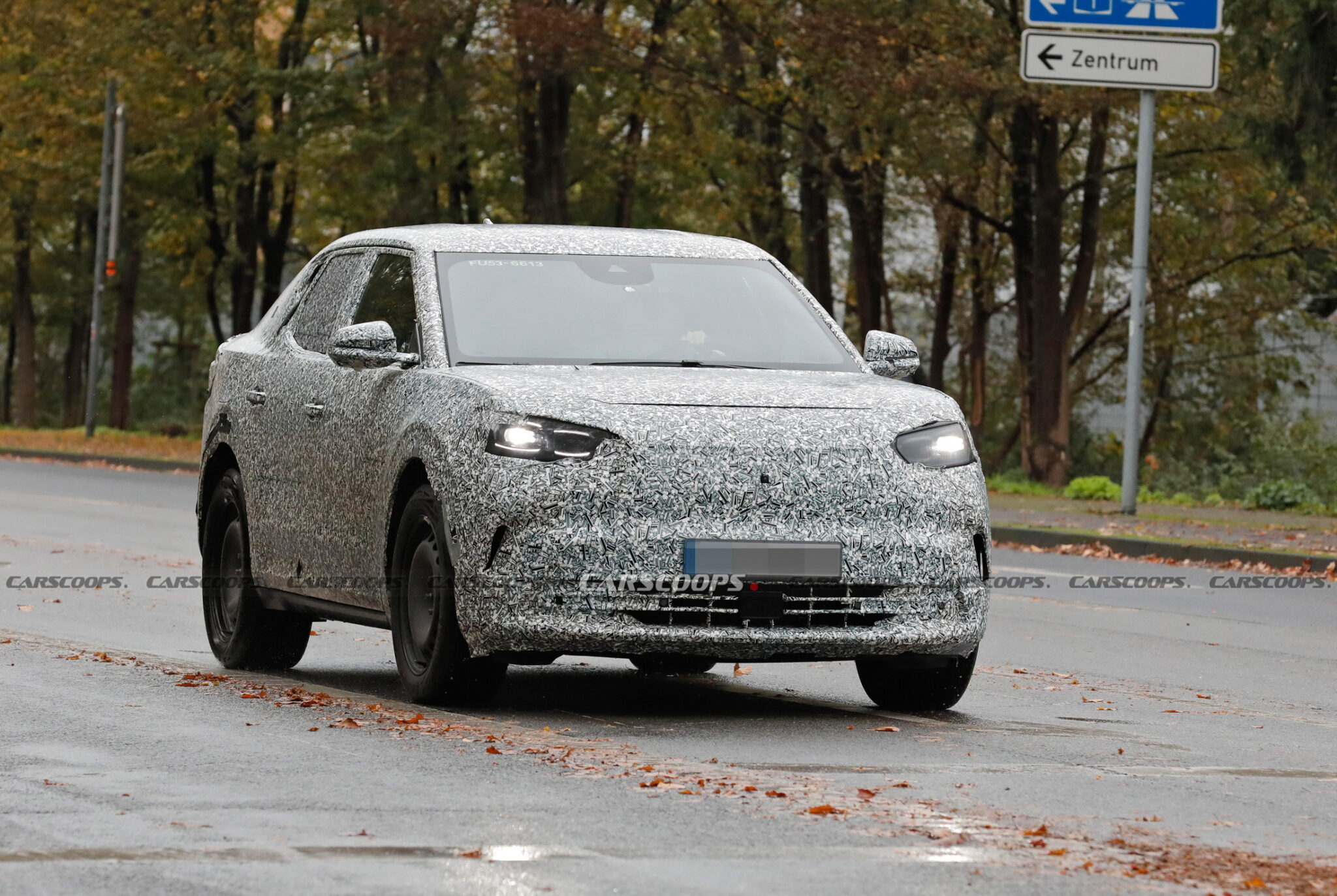 Ford Capri Electric Coupe-SUV Spied Riding On VW ID.5 Gear | Carscoops