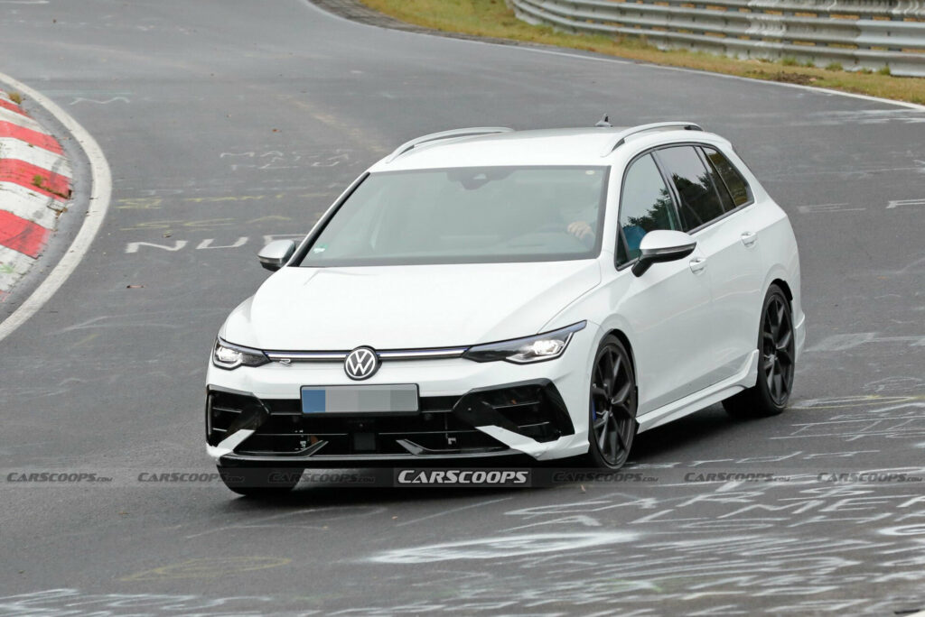 2025 VW Golf R Ditches Disguise, Shows All On The Nurburgring | Carscoops