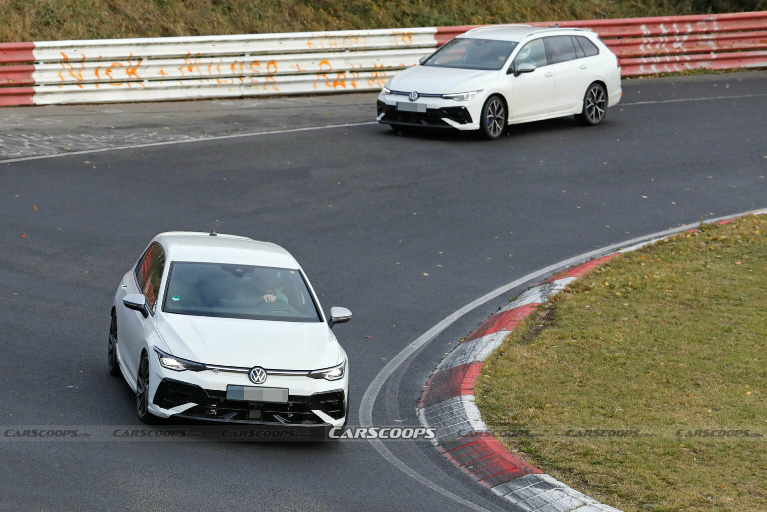 2025 VW Golf R Ditches Disguise, Shows All On The Nurburgring | Carscoops