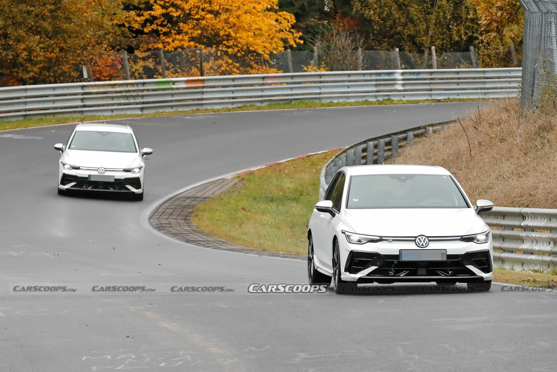 2025 VW Golf R Ditches Disguise, Shows All On The Nurburgring | Carscoops