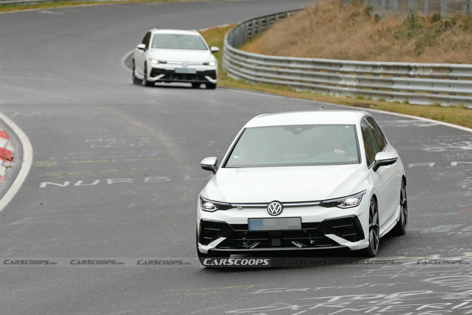 2025 VW Golf R Ditches Disguise, Shows All On The Nurburgring | Carscoops