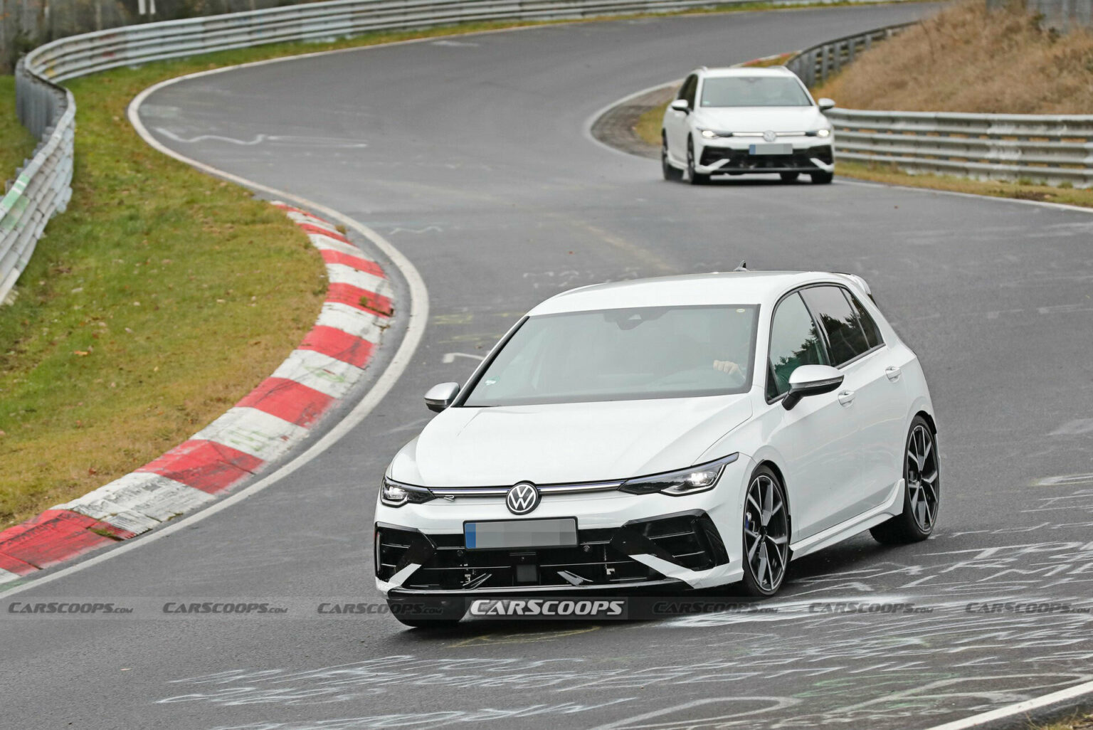 2025 VW Golf R Ditches Disguise, Shows All On The Nurburgring | Carscoops