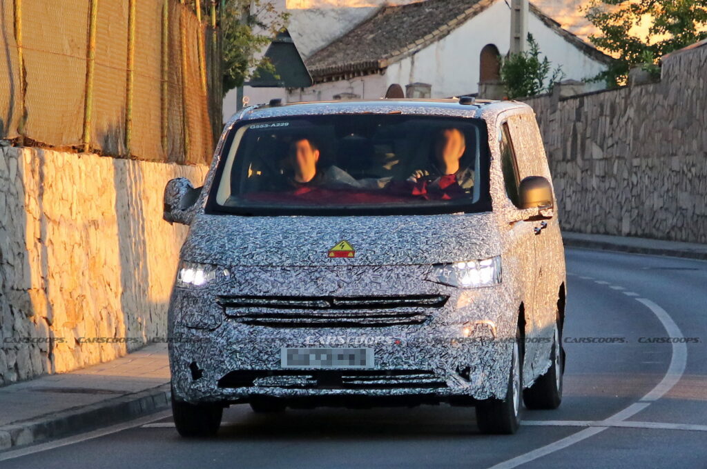 2025 VW Transporter Spotted Looking Happier Than The Ford Transit ...