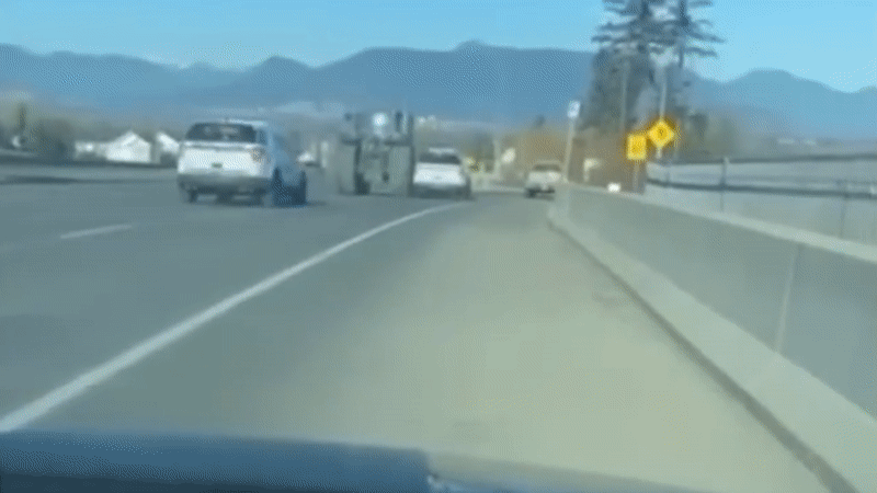 Mounties PIT Maneuver And Flip Tractor On Highway, Sending Driver To ...