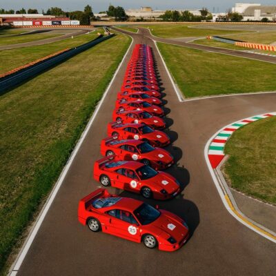 Forty Ferrari F40s Gather In Maranello For One Epic Driving Tour ...