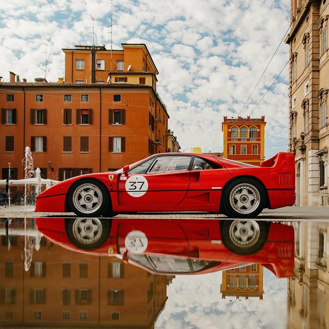 Forty Ferrari F40s Gather In Maranello For One Epic Driving Tour ...