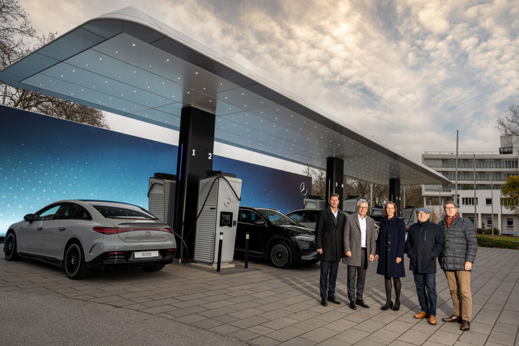 Mercedes First European Charging Hub Has Kilowatts For Everyone | Carscoops