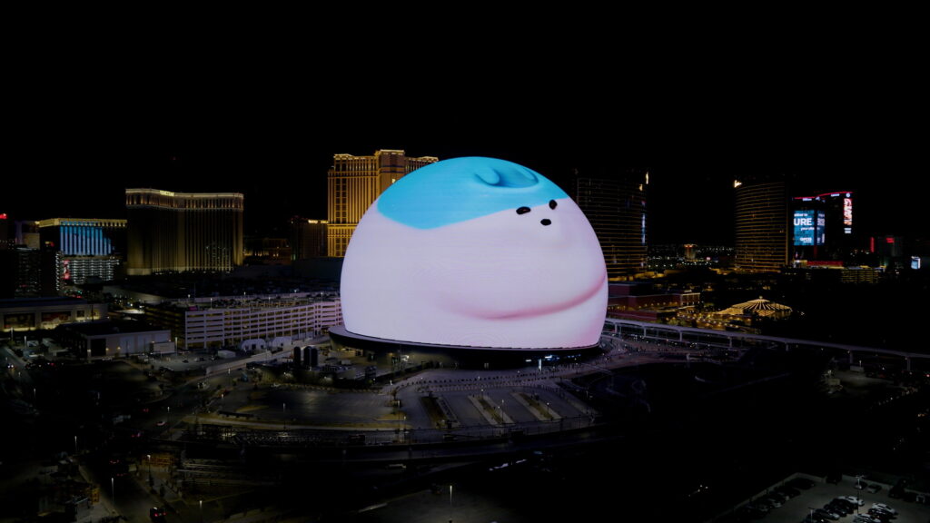 Mini Takes Over Las Vegas Sphere With Cute Dog Mascot And New ...