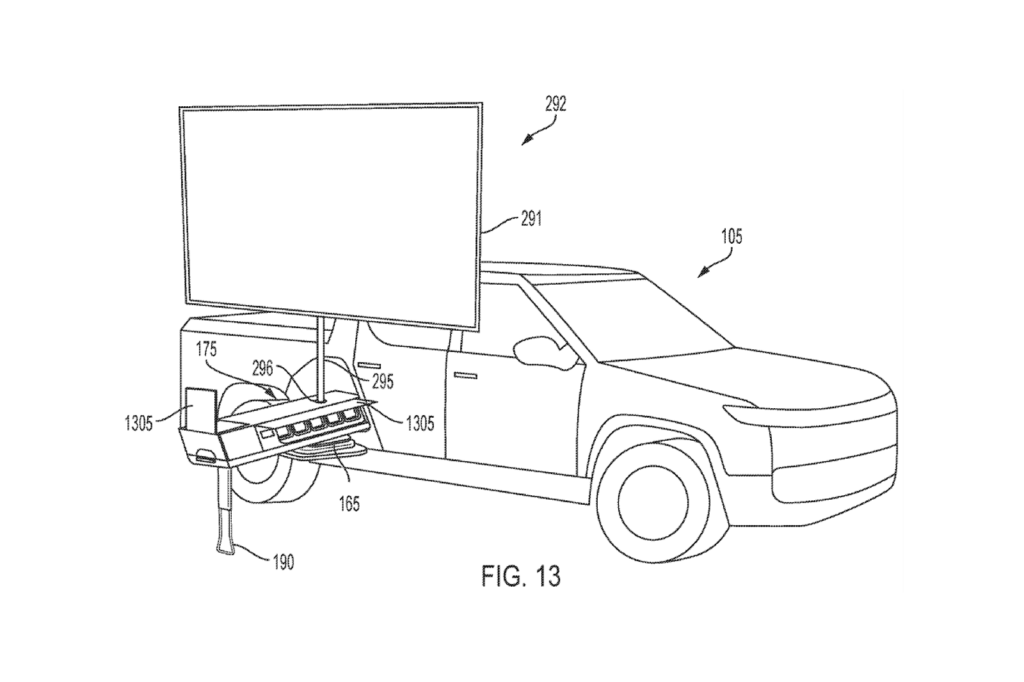 The Rivian R1T Could Be Getting A Portable Cinema | Carscoops