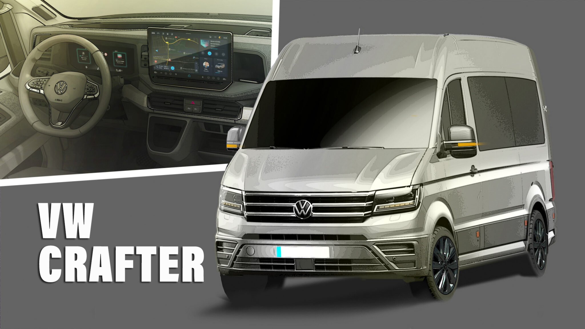 VW Applies ID Tricks To Create A Buzz Around Facelifted 2024 Crafter Van | Carscoops