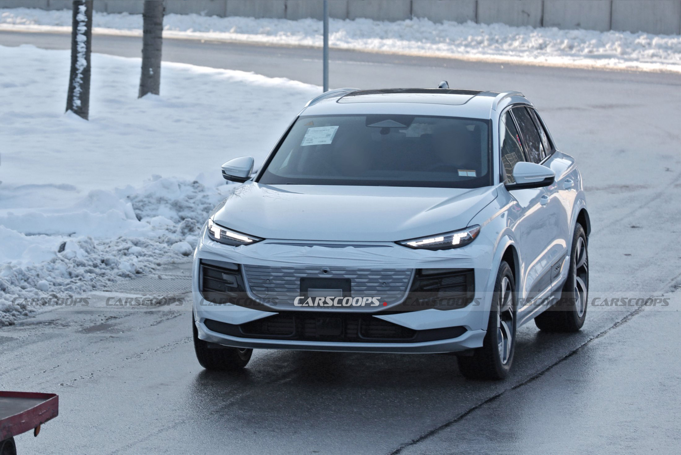 2025 Audi Q6 E-Tron Uncovered Ahead Of Imminent Debut | Carscoops