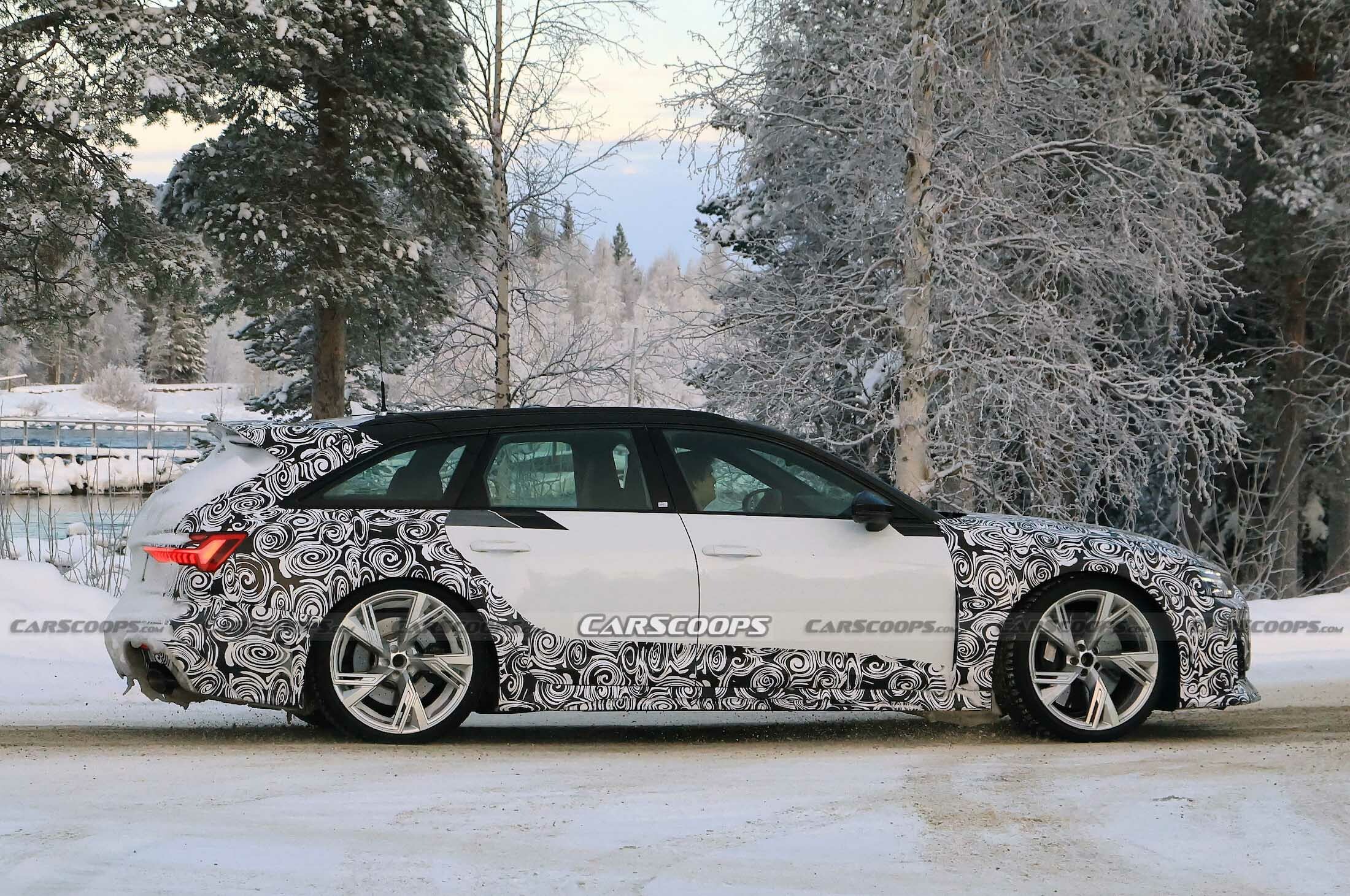 Hardcore Audi RS6 Spied With Angrier Face And Bigger Rear Wing | Carscoops