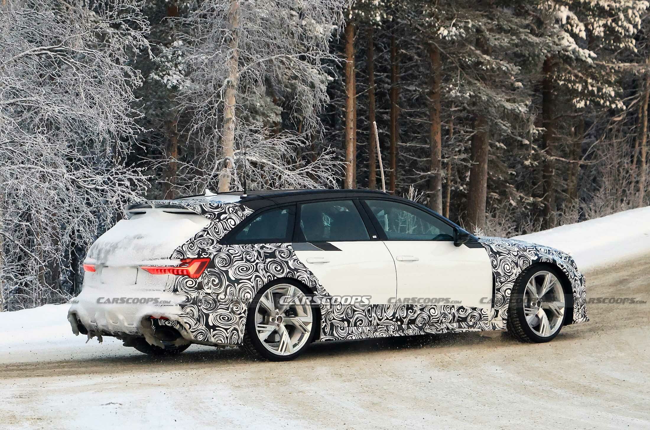 Hardcore Audi RS6 Spied With Angrier Face And Bigger Rear Wing | Carscoops