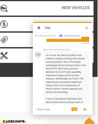Chevy Dealers’ ChatGPT Bots Recommend Teslas, BMWs, Fords, Toyotas And ...
