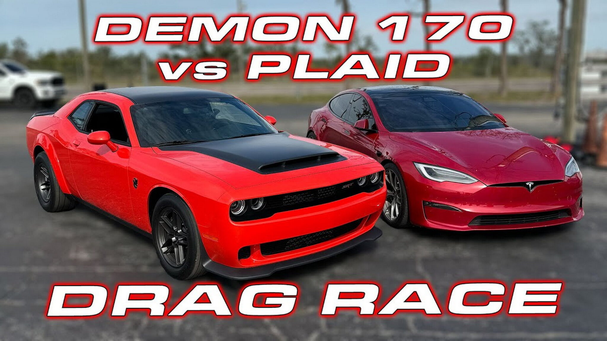 Muscle Vs Brains: Dodge Demon 170 Drag Races Tesla Model S Plaid ...