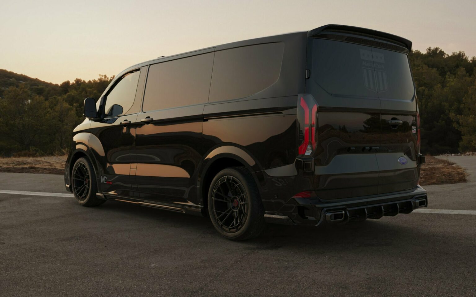 Ford Transit Custom Sported Up With Carbon Bits | Carscoops