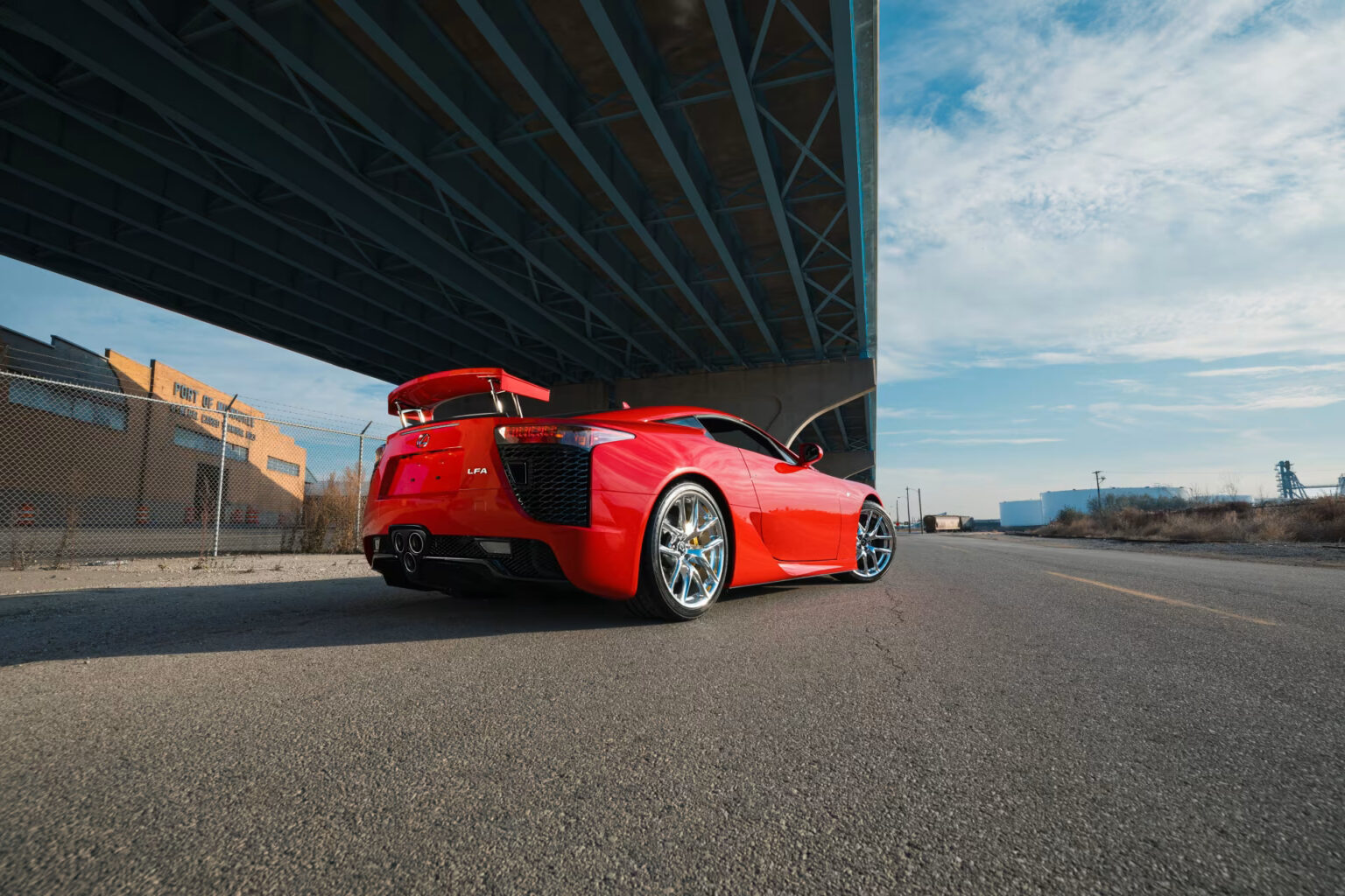 Absolutely Red Lexus LFA Supercar Available With Near-Delivery Mileage ...