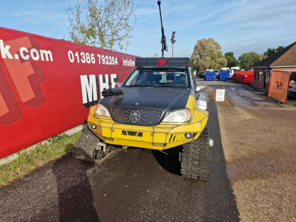 Mad Max Mercedes ML With Fake Guns And Real Tracks Doesn’t Need Roads ...