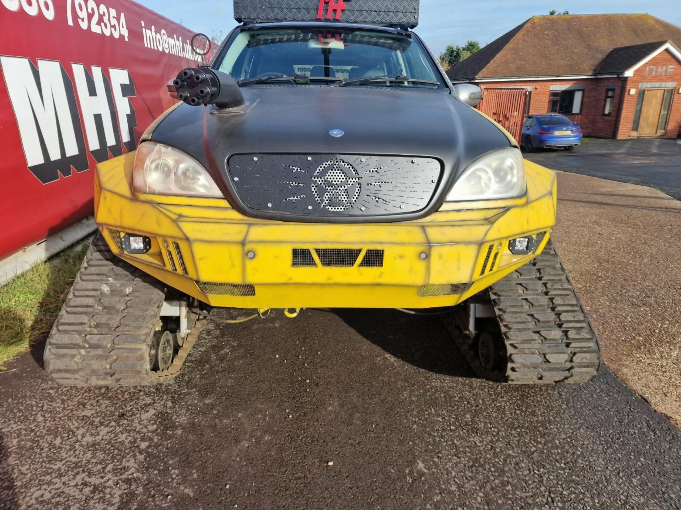 Mad Max Mercedes ML With Fake Guns And Real Tracks Doesn’t Need Roads ...