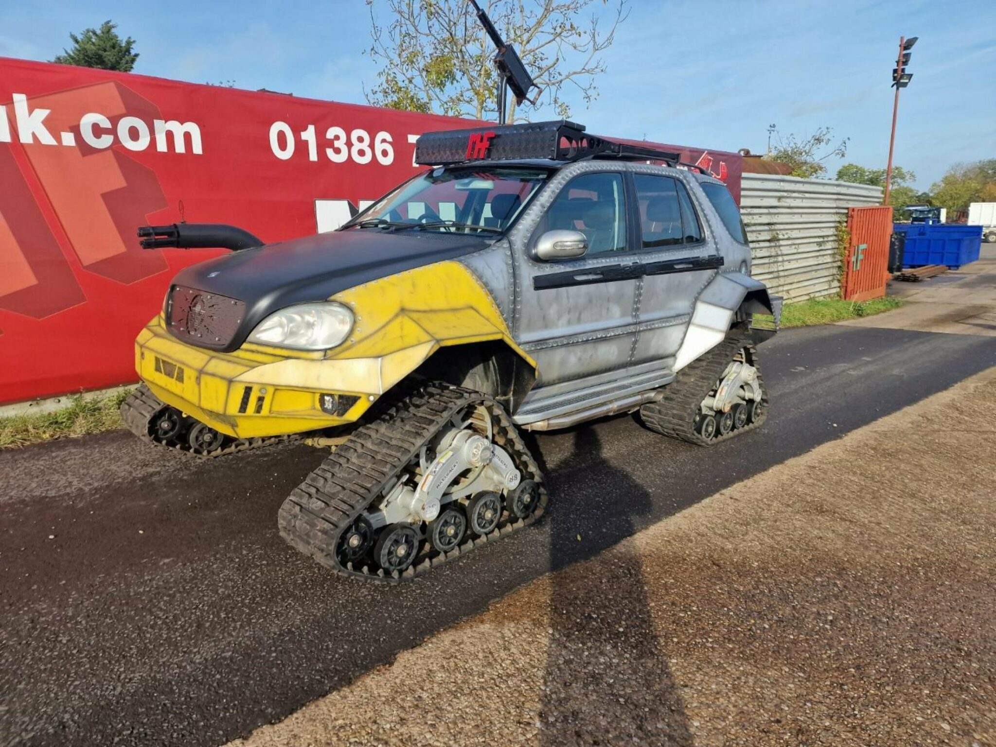Mad Max Mercedes ML With Fake Guns And Real Tracks Doesn’t Need Roads ...