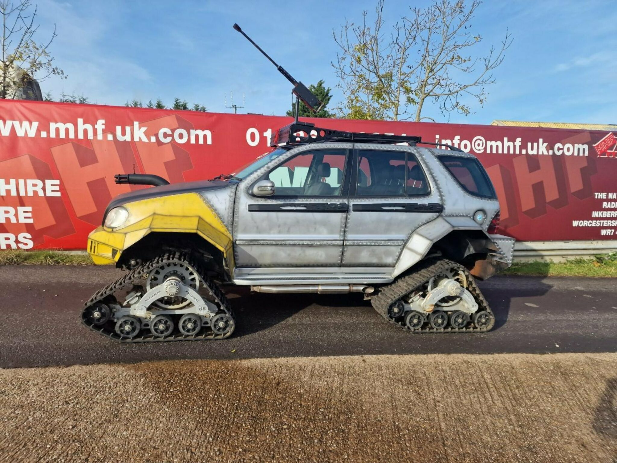 Mad Max Mercedes ML With Fake Guns And Real Tracks Doesn’t Need Roads ...