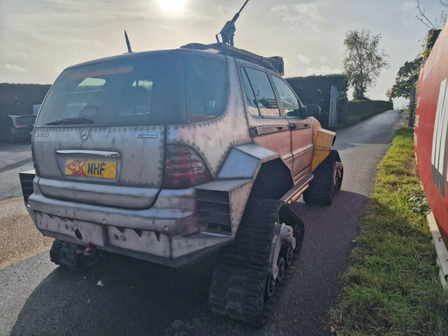 Mad Max Mercedes ML With Fake Guns And Real Tracks Doesn’t Need Roads ...