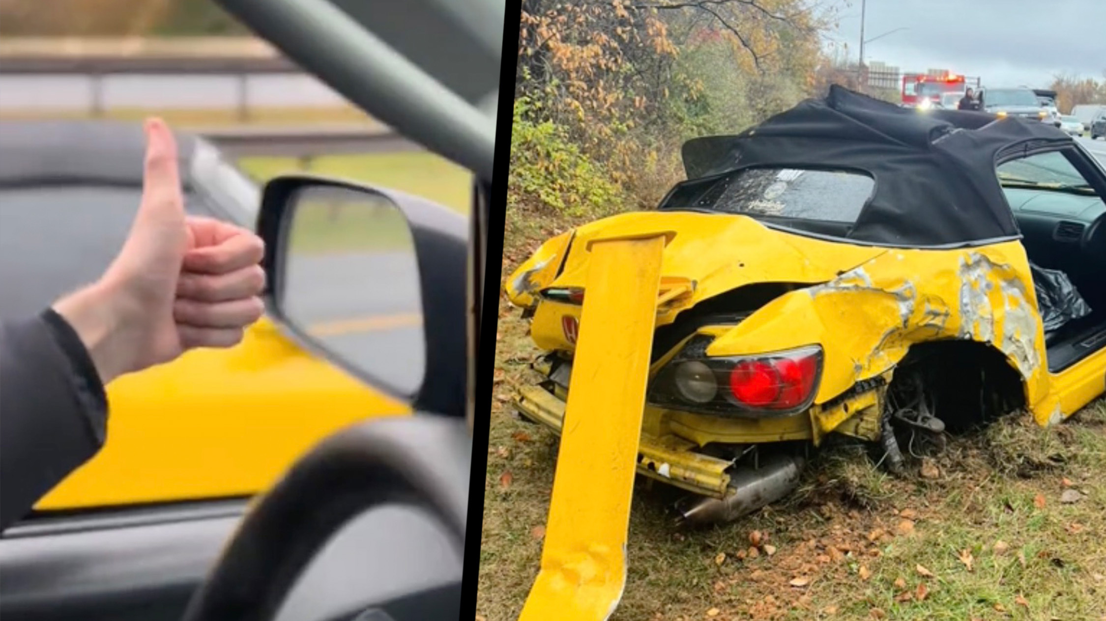 Digit Of Doom: Honda S2000 Crashes Moments After Getting Thumbs-Up From ...