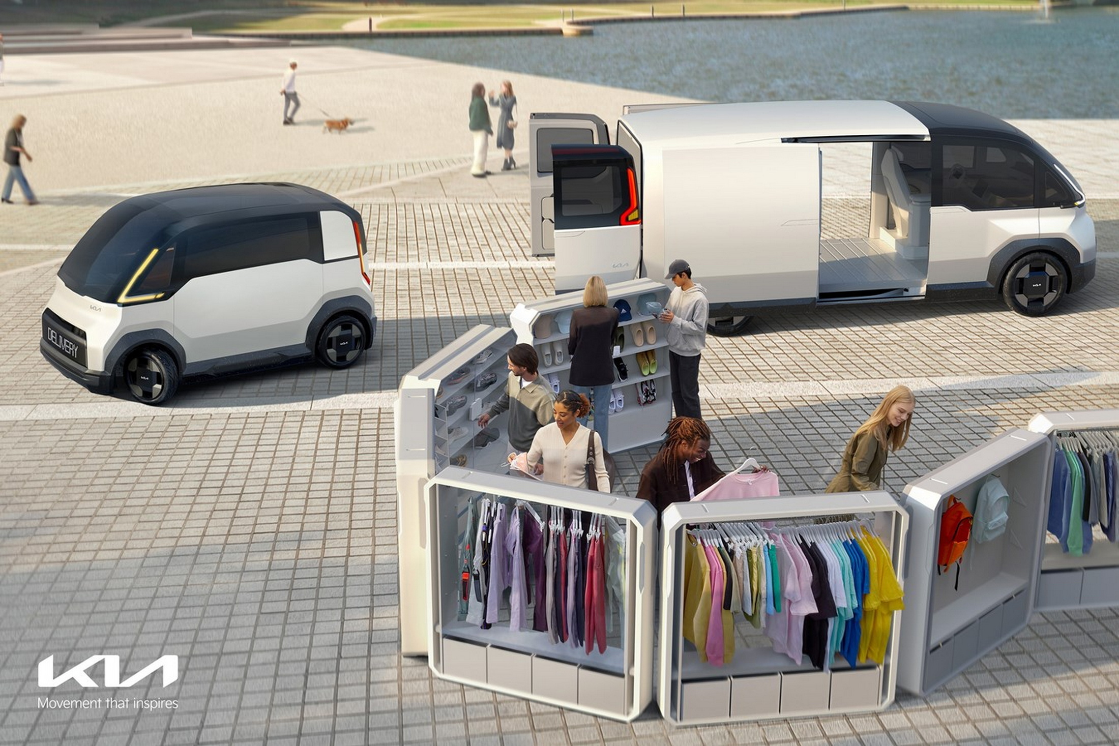 Kia Unveils New PV Electric Van Concepts With Swapable Bodies | Carscoops