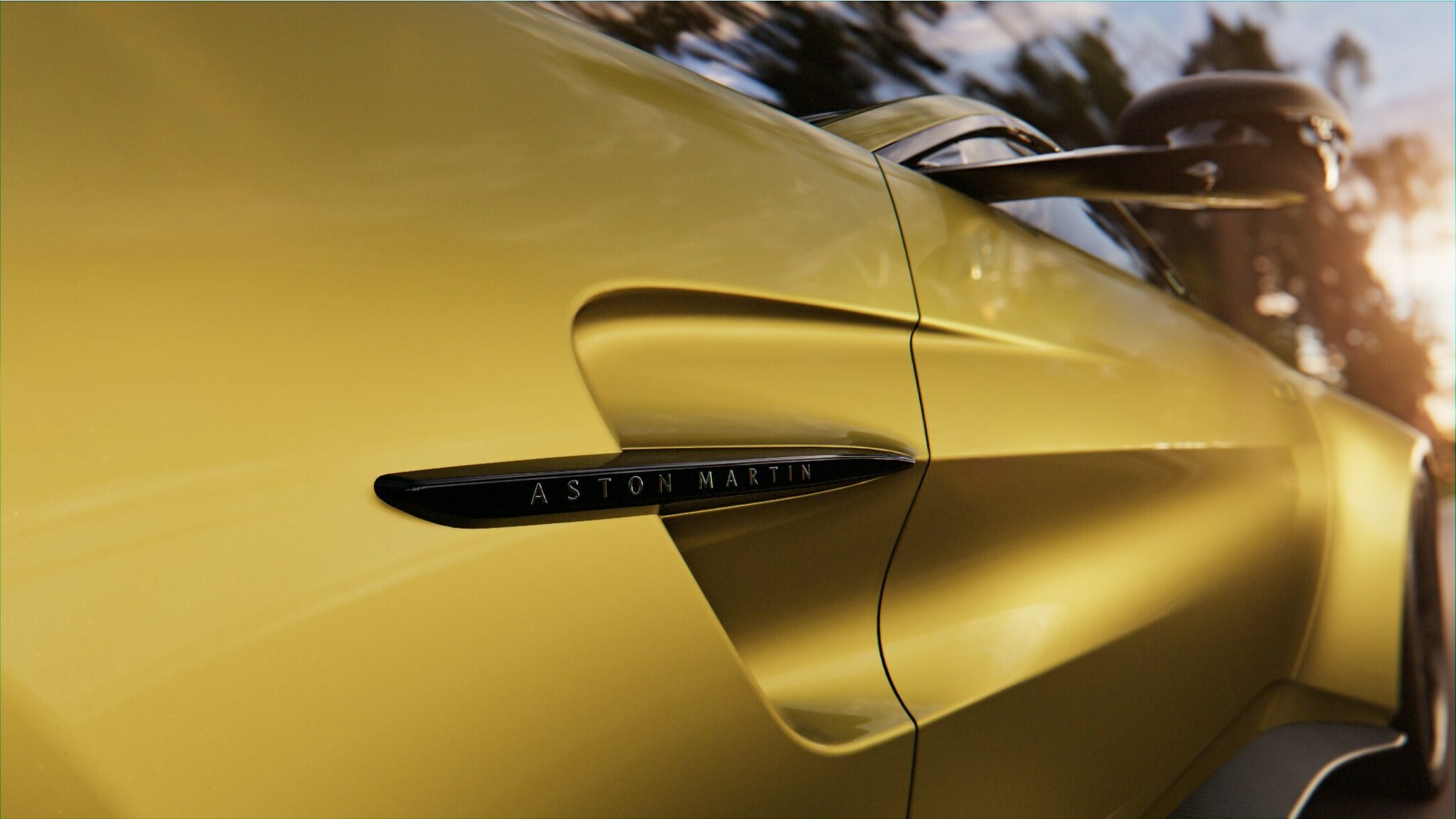 Aston Martin Vantage Shows Its Side Gills Before Its Debut On February ...