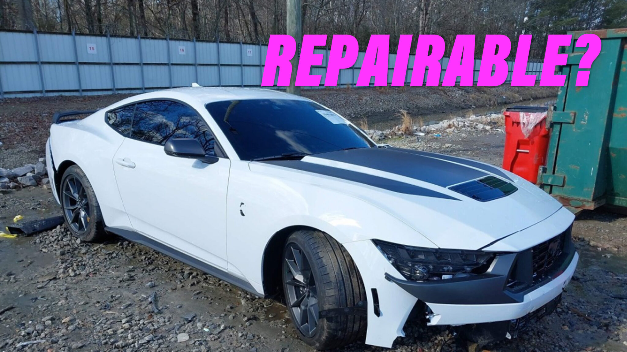 This Damaged 2024 Ford Mustang Dark Horse Makes For The Perfect Track ...