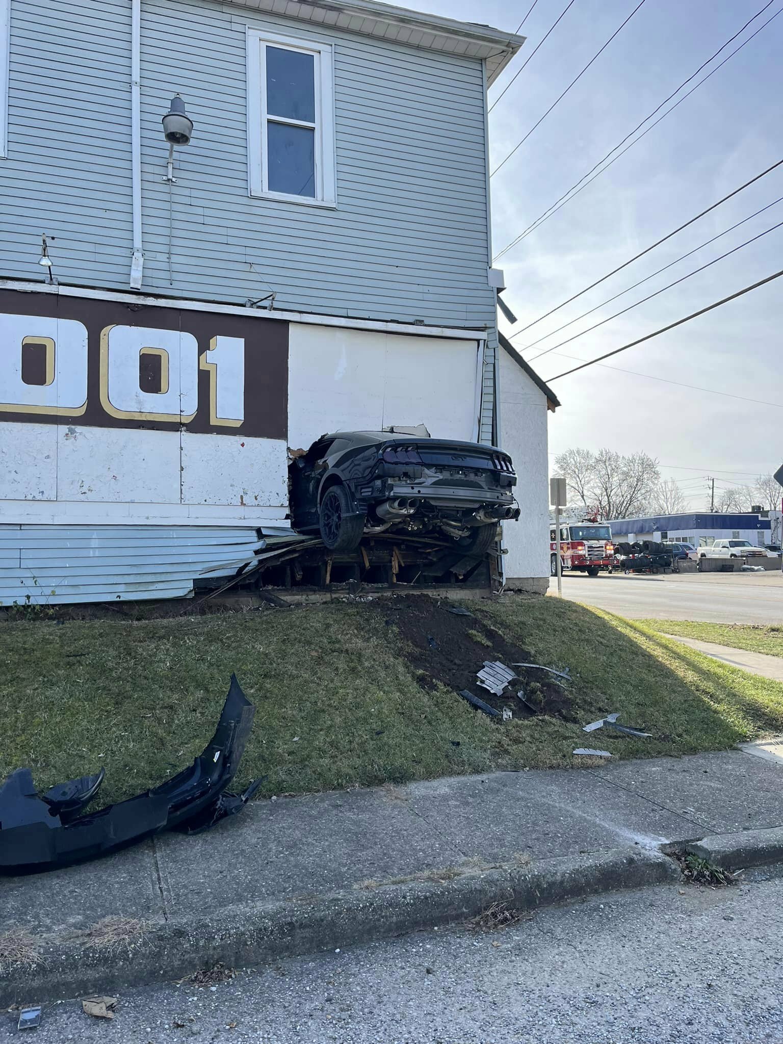 Ford Mustang Slams Into House In Indianapolis | Carscoops