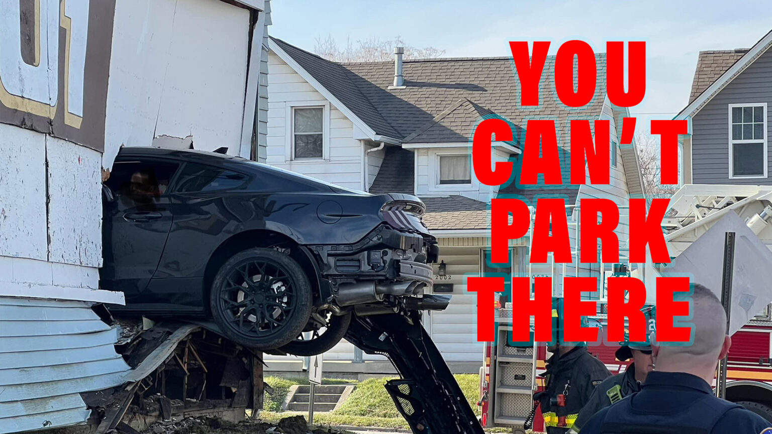 Ford Mustang Slams Into House In Indianapolis | Carscoops
