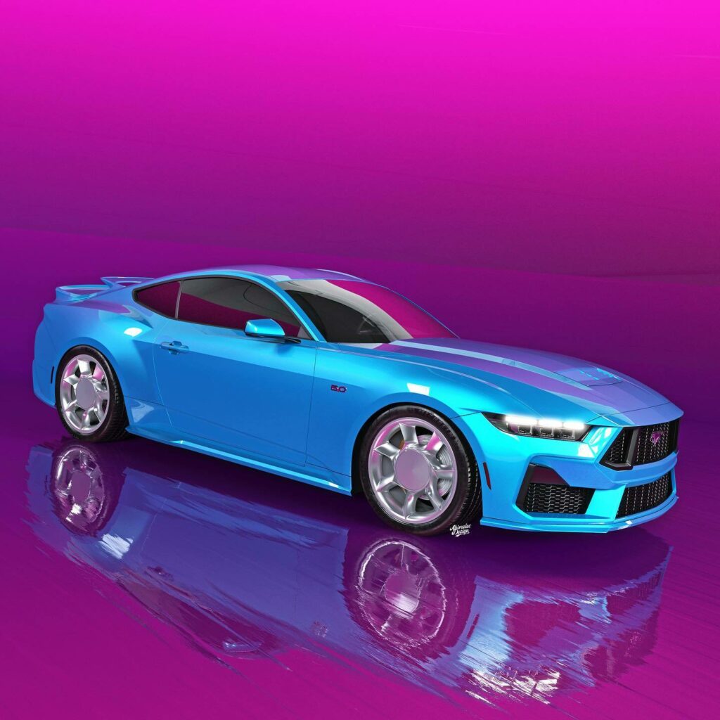 The New Ford Mustang Looks Perfect With Some Foxbody Inspiration ...