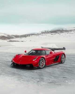 Red Koenigsegg Jesko Is Filled With Holiday Cheer | Carscoops