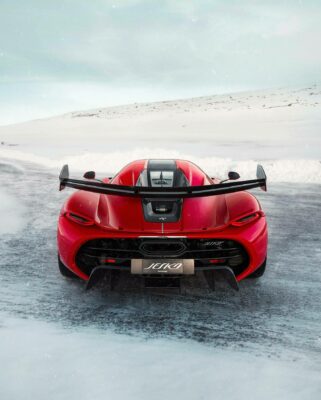 Red Koenigsegg Jesko Is Filled With Holiday Cheer | Carscoops