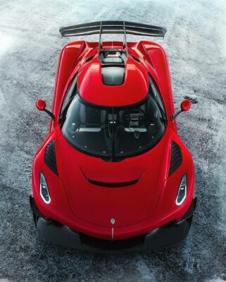 Red Koenigsegg Jesko Is Filled With Holiday Cheer | Carscoops