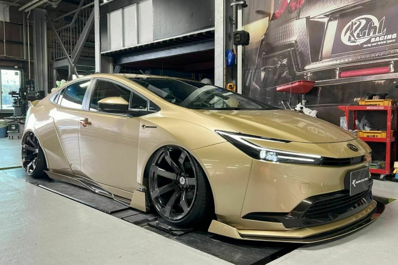 Kuhl Turns Nissan GT-R And Toyota Prius Into Gold-Dipped Widebody ...