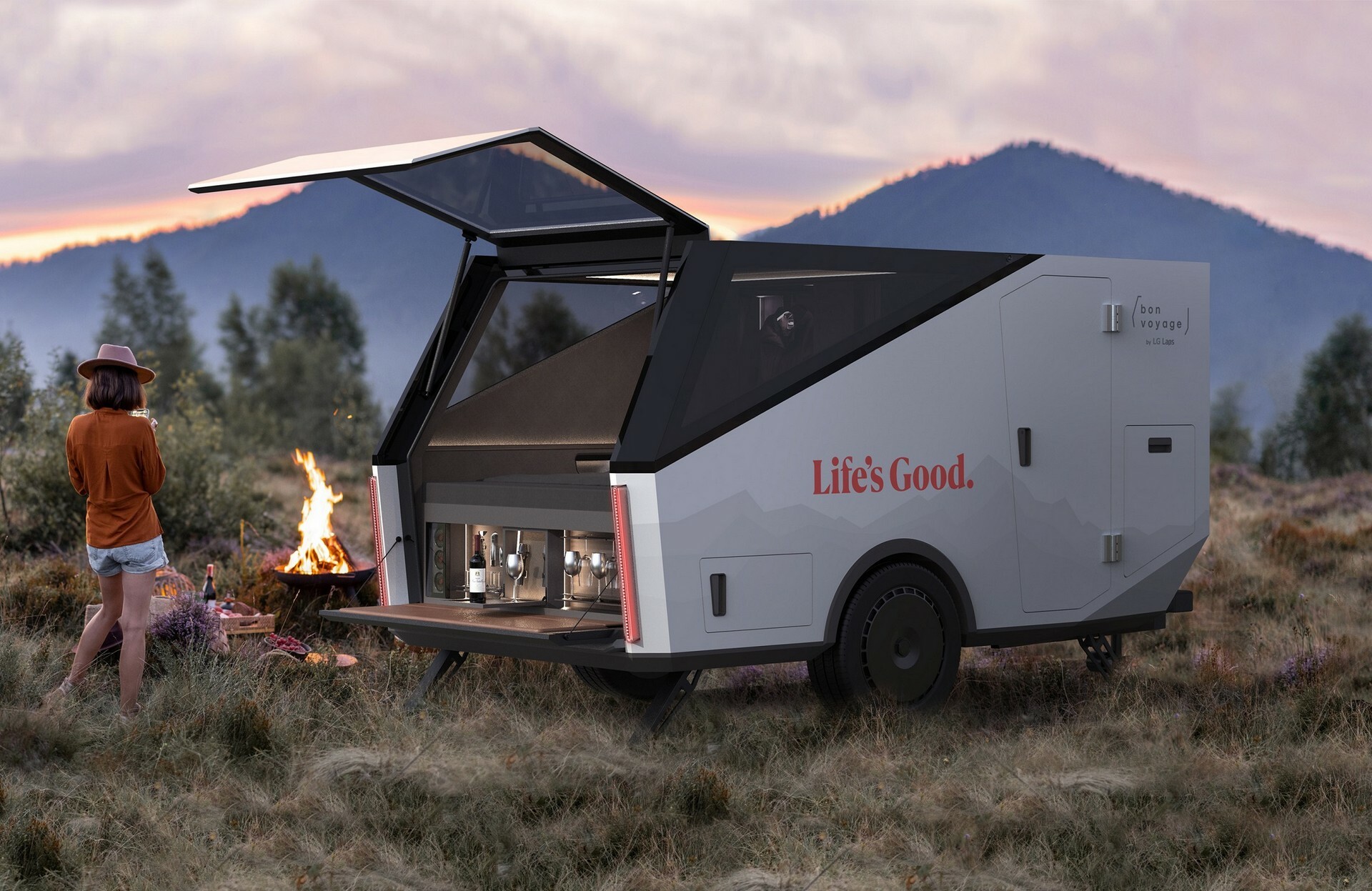 LG Unveils Futuristic Alpha-Able Concept And Bon Voyage Camper | Carscoops