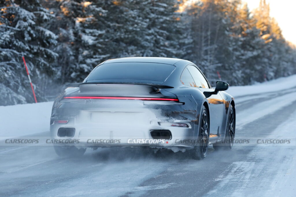 2025 Porsche 911 Turbo Shows More Of Its Revised Front End Ahead Of ...