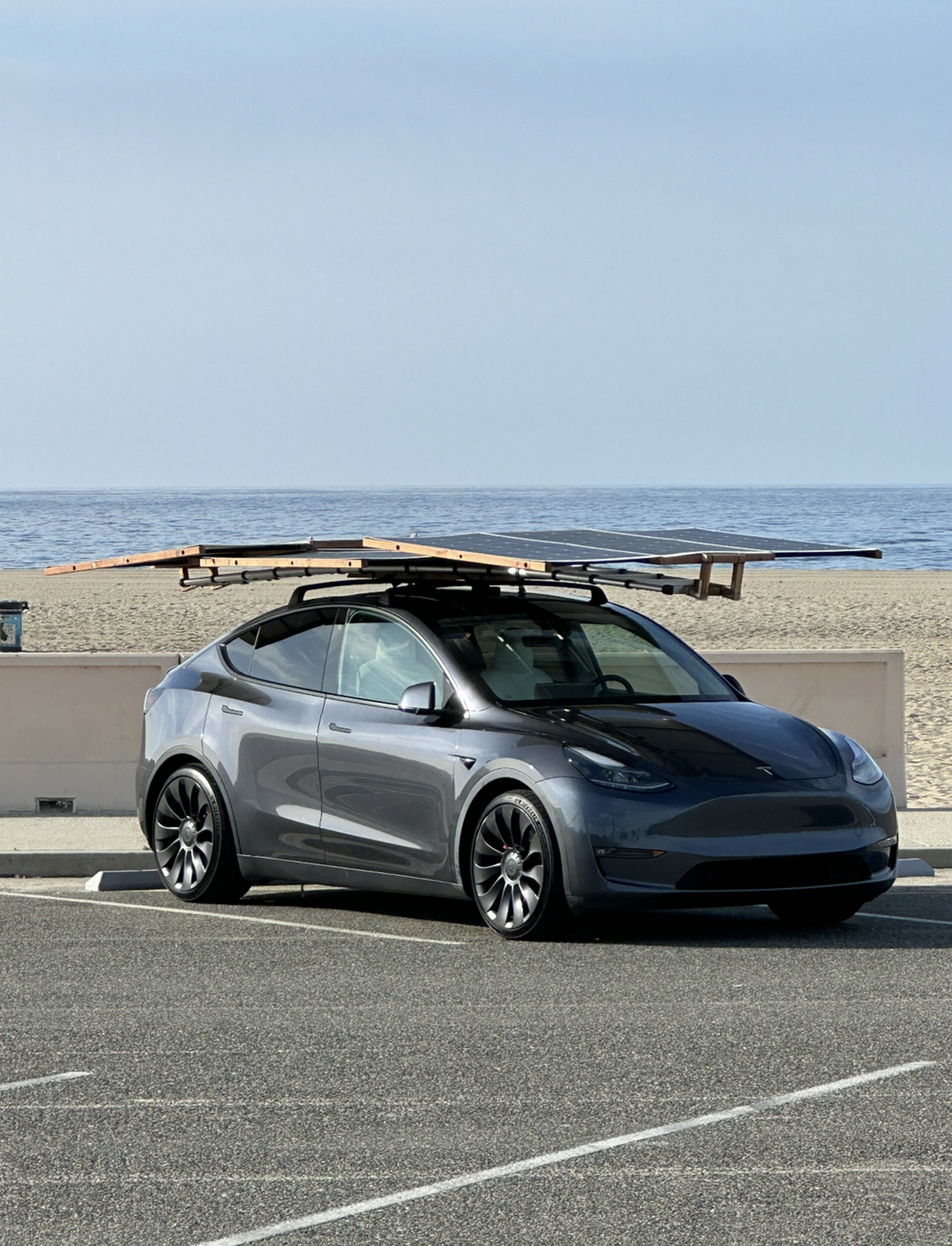DIY Solar Roof For Tesla Model Y Adds 20 Miles Of Range In Five Hours ...