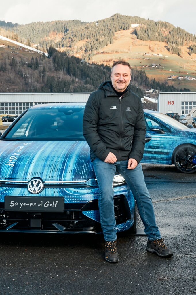 2025 VW Golf R Teased At Austrian Ice Race Before Its Debut | Carscoops